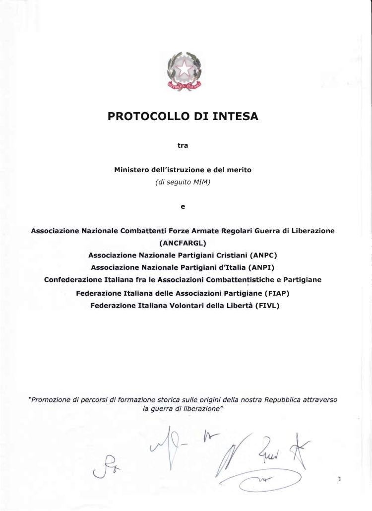 Protocollo d'intesa tra Ministero dell'Istruzione e del Merito e le ...